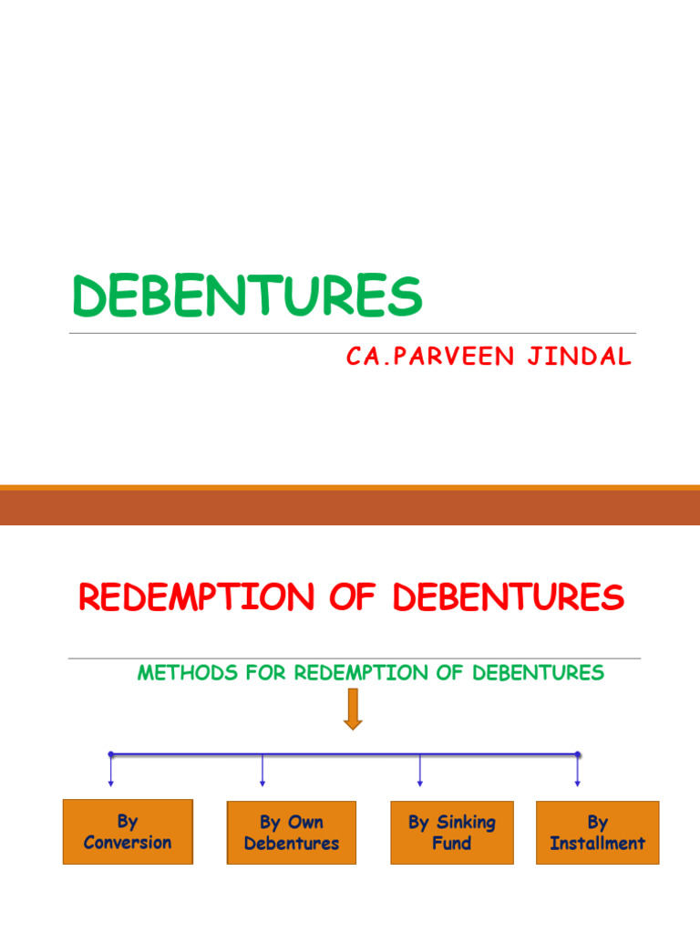 DEBENTURES | PDF | Interest | Securities (Finance)