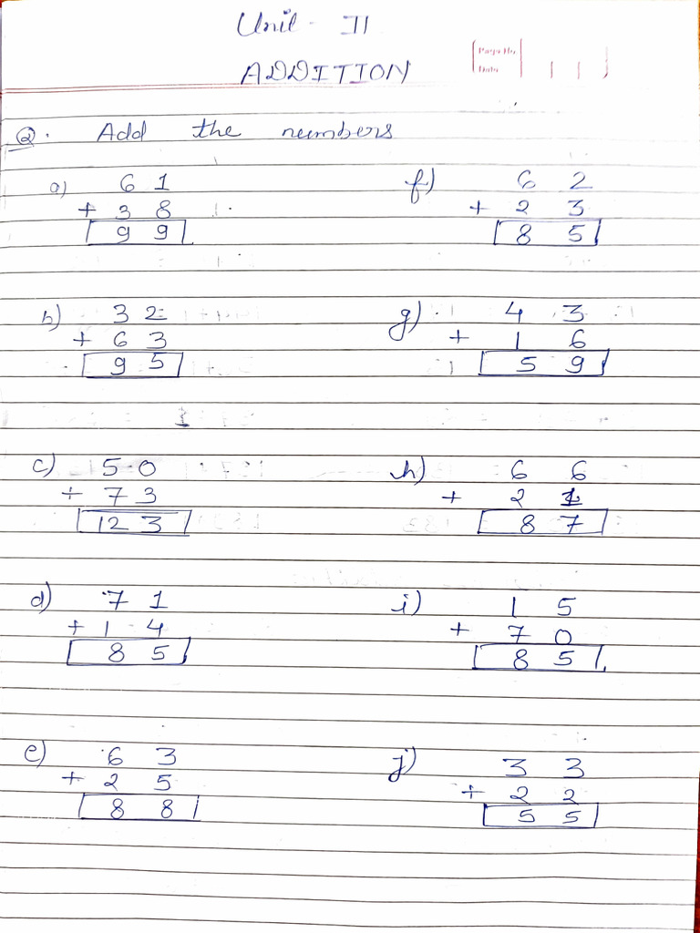 Class 2.maths - Unit2 | PDF