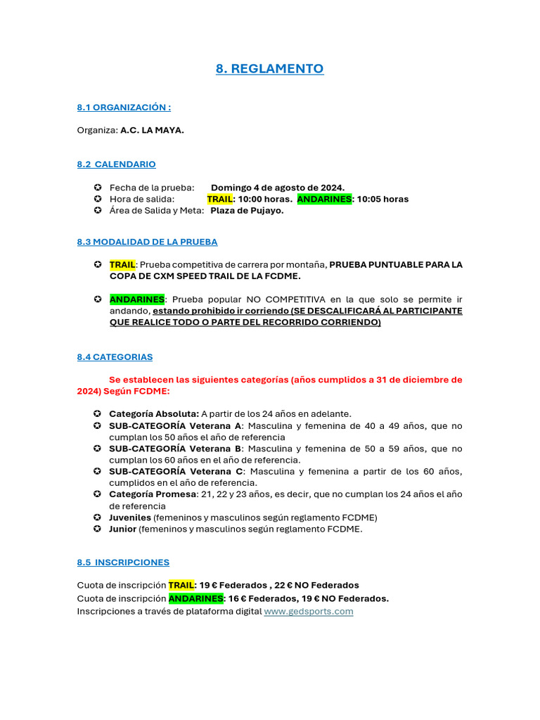Reglamento 2024 | PDF | Documento de identidad