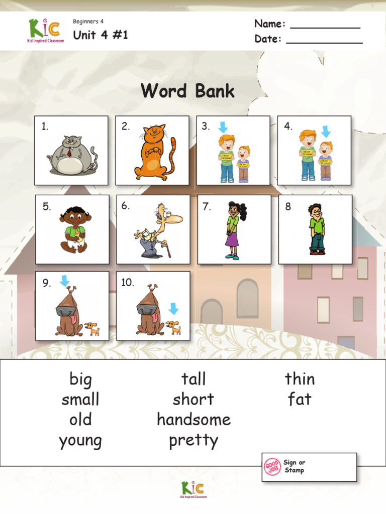 B4 U4 Be Verbs and Adjectives | PDF | Language Families | Language Mechanics