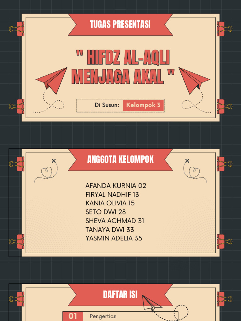 Hitam Dan Merah Vintage Geometris Transformasi Digital Presentation ...