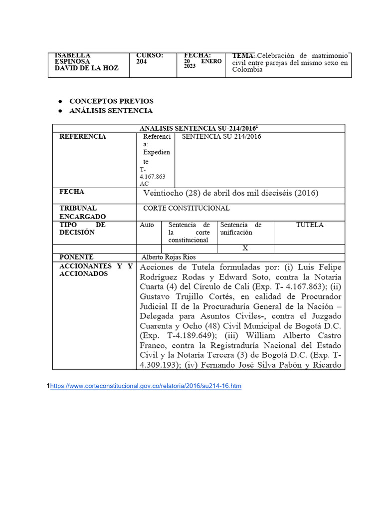 ) Pareja UMH SU-214 - 16 | PDF | El matrimonio del mismo sexo | Matrimonio