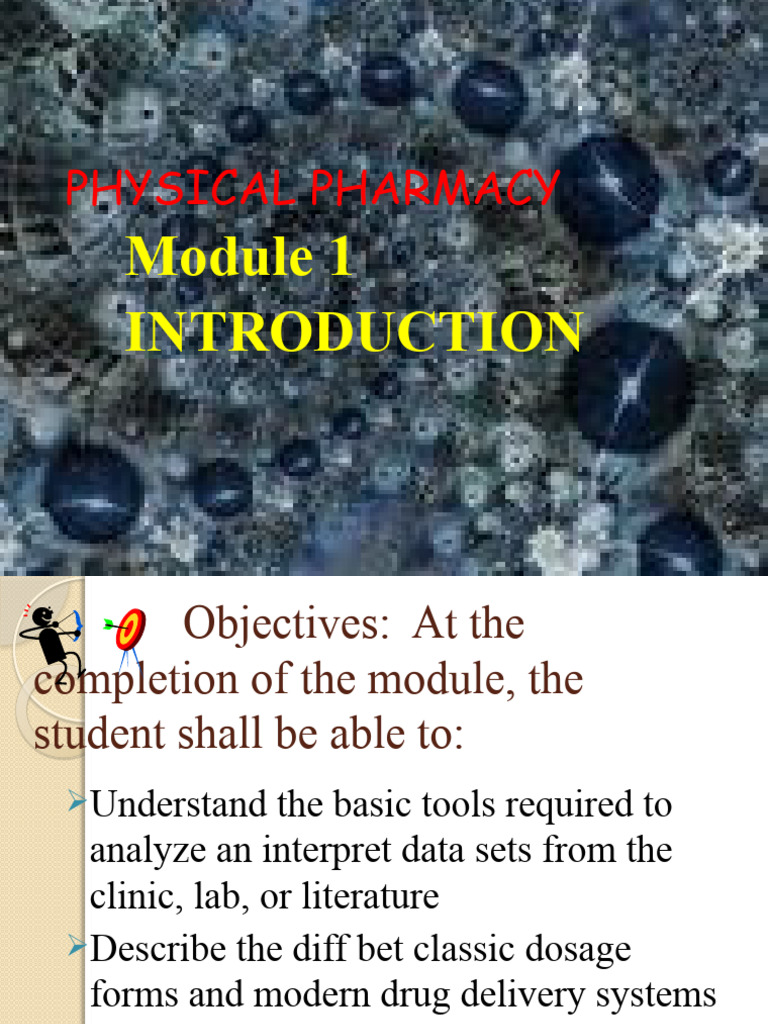 Mod 1 - Phypharm Introduction | PDF | Accuracy And Precision | Pharmacy