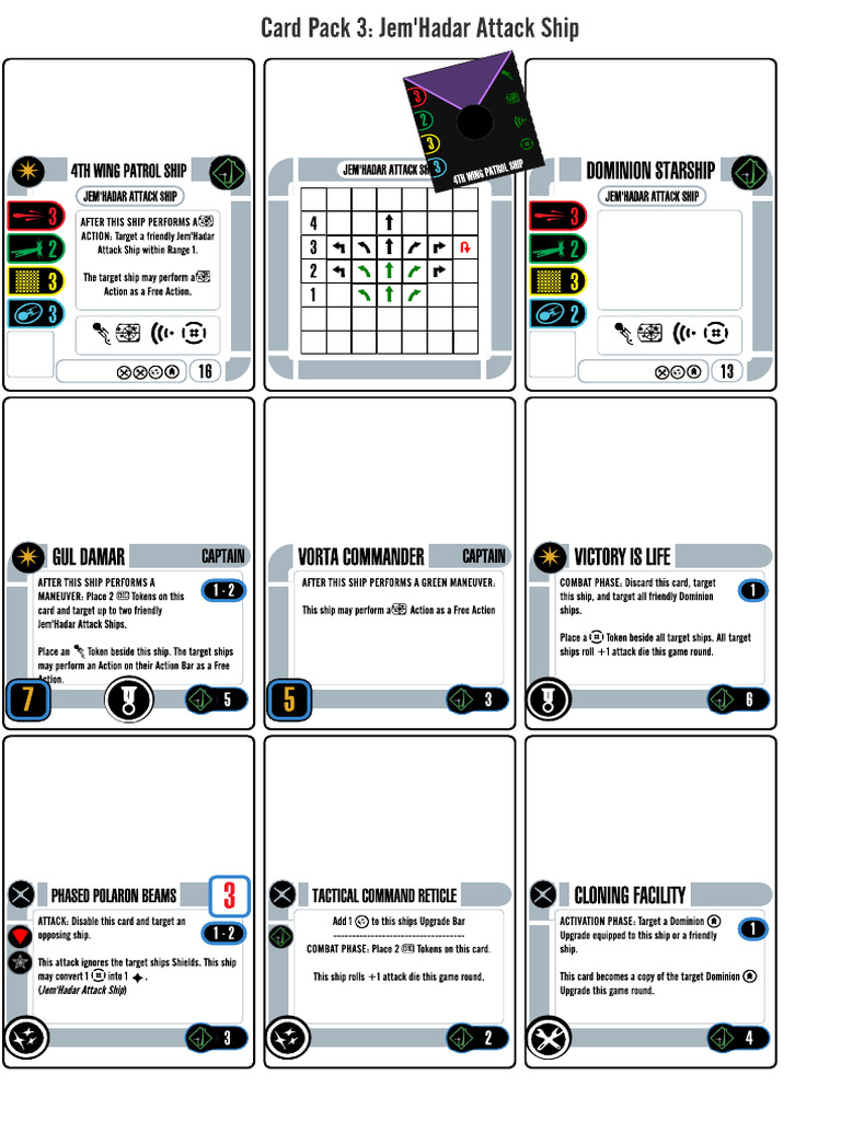 Card Pack 3 Jem'Hadar Attack Ship | PDF