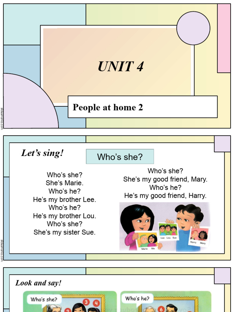 Unit 4 People at Home L2 | PDF