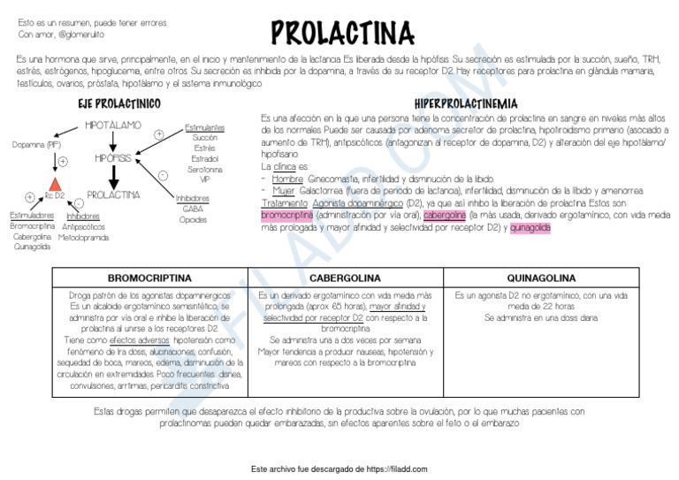 Prolactina | PDF | Sistema endocrino | Endocrinología