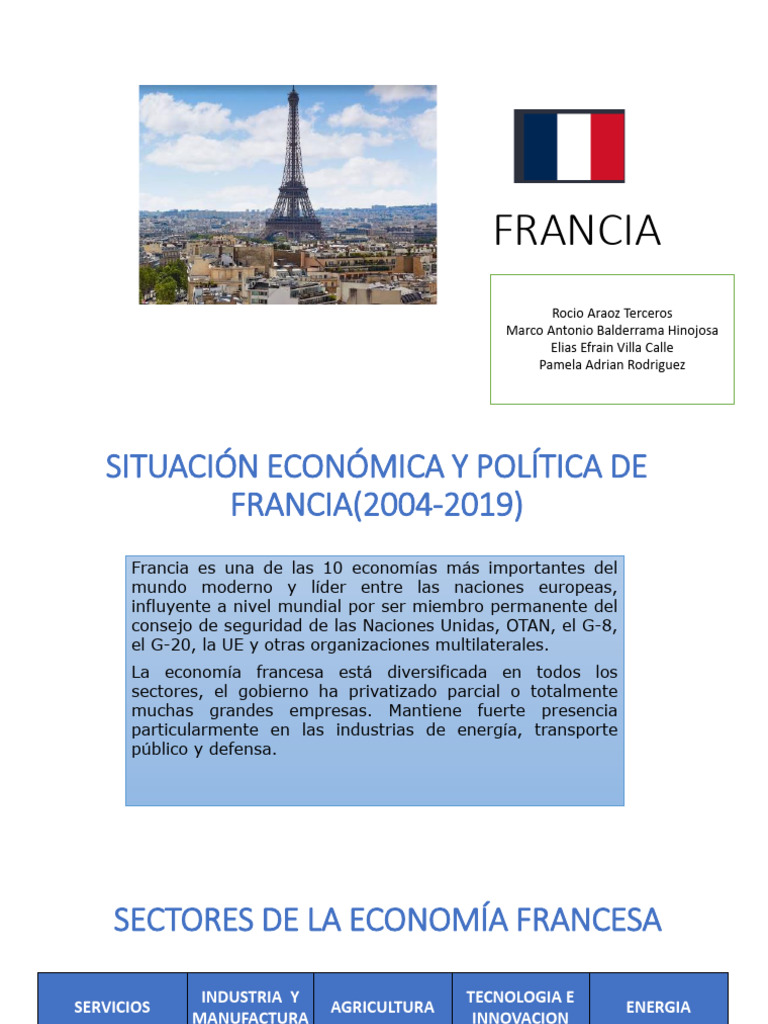 Análisis de la Economía Francesa 2004-2019 | PDF | Francia | Desempleo