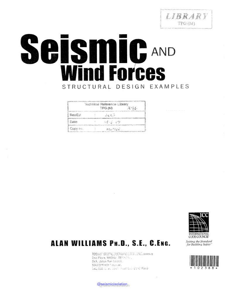 Seismic and Wind Forces Structural Design Examples Williams ICC | PDF