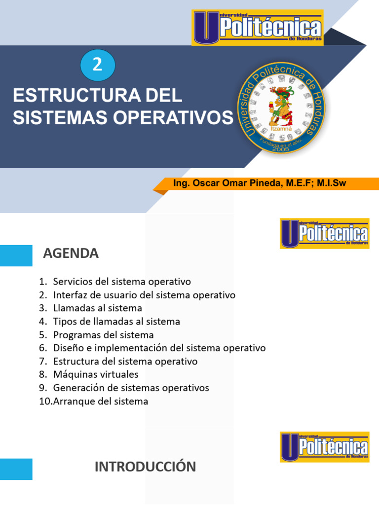 Unidad 2 Estructura de Sistemas Operativos | PDF | Interfaces gráficas de usuario | Interfaz de ...