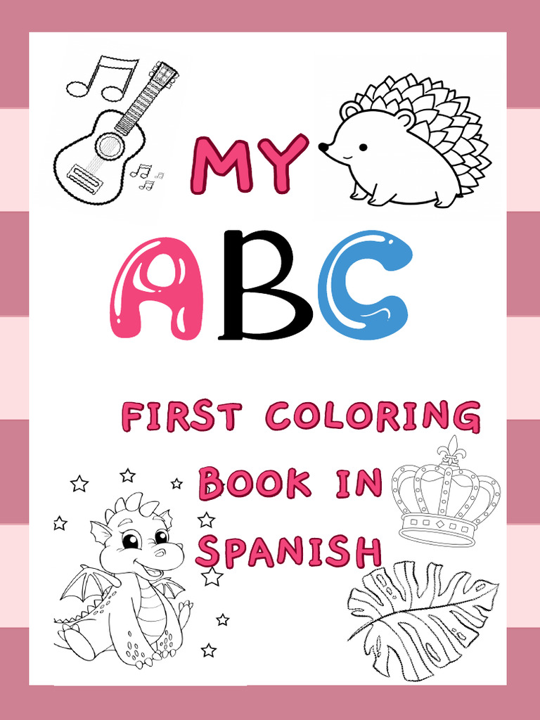 Pink Cute My ABC Coloring Booklet Worksheet | PDF