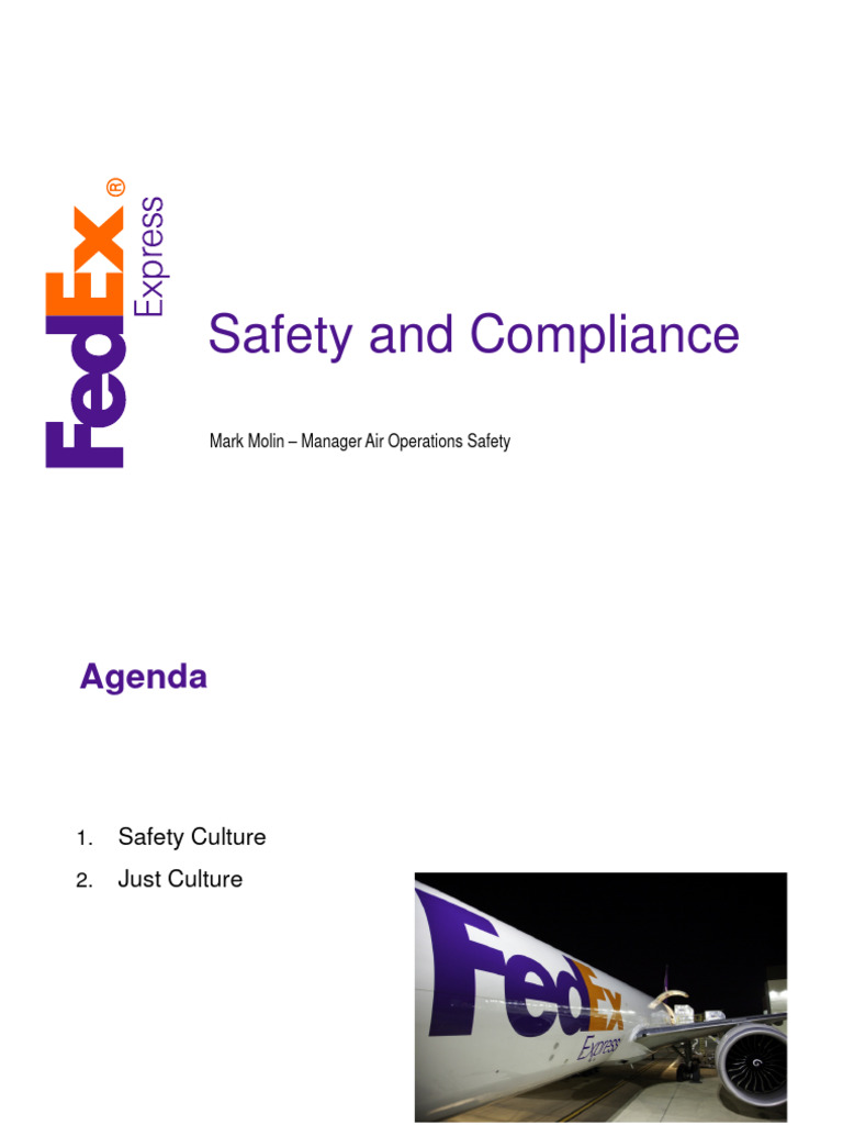 FedEx Express Safety and Compliance | PDF | Safety | Risk