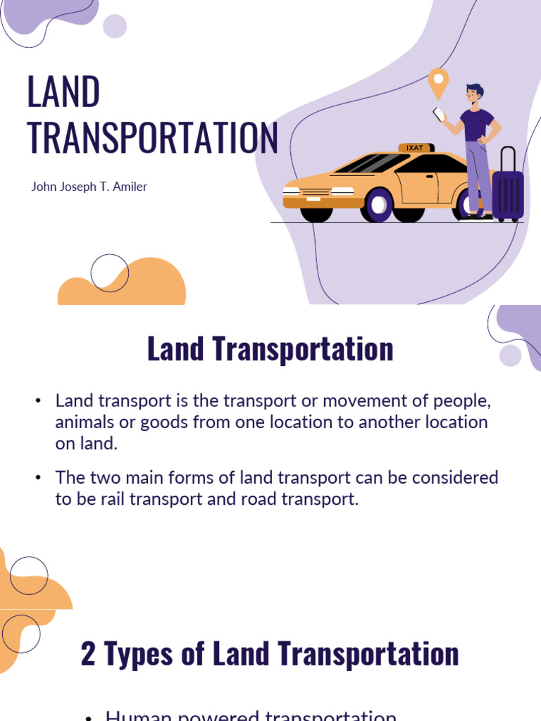 7b Land Transportation | PDF | Transport | Land Transport