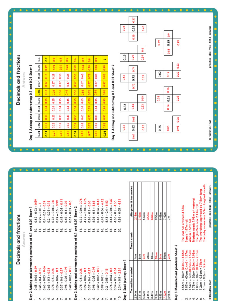 Maths Ans Key | PDF