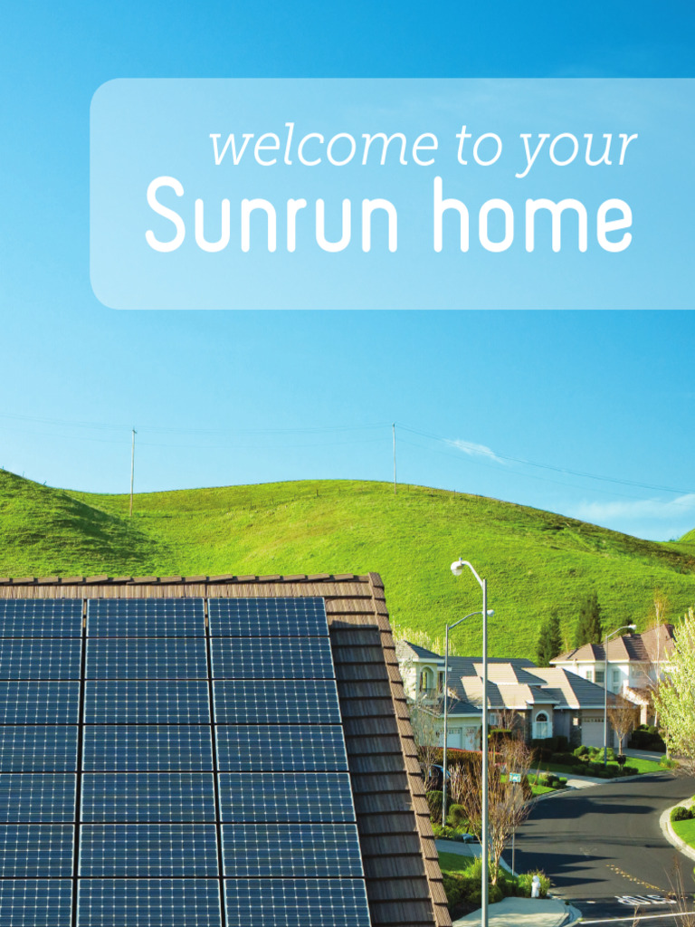 Welcome to Sunrun Solar Service | PDF | Photovoltaic System | Solar Power