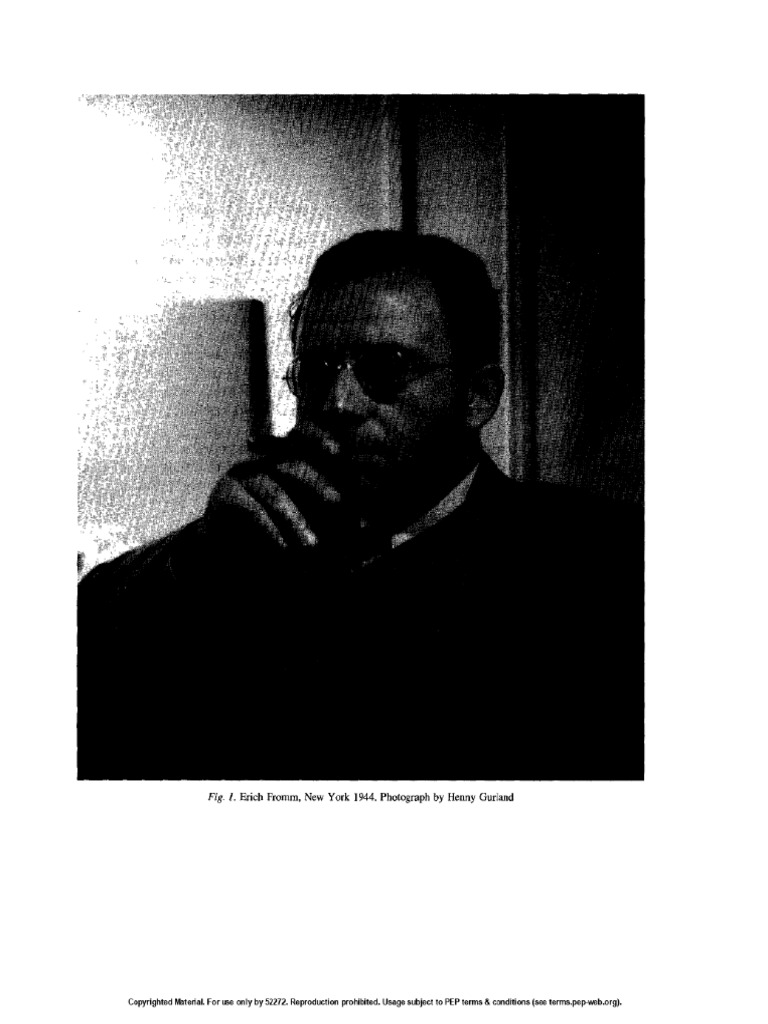 FROMM, Erich. The Social Determinants of Psychoanalytic Therapy (1935 ...