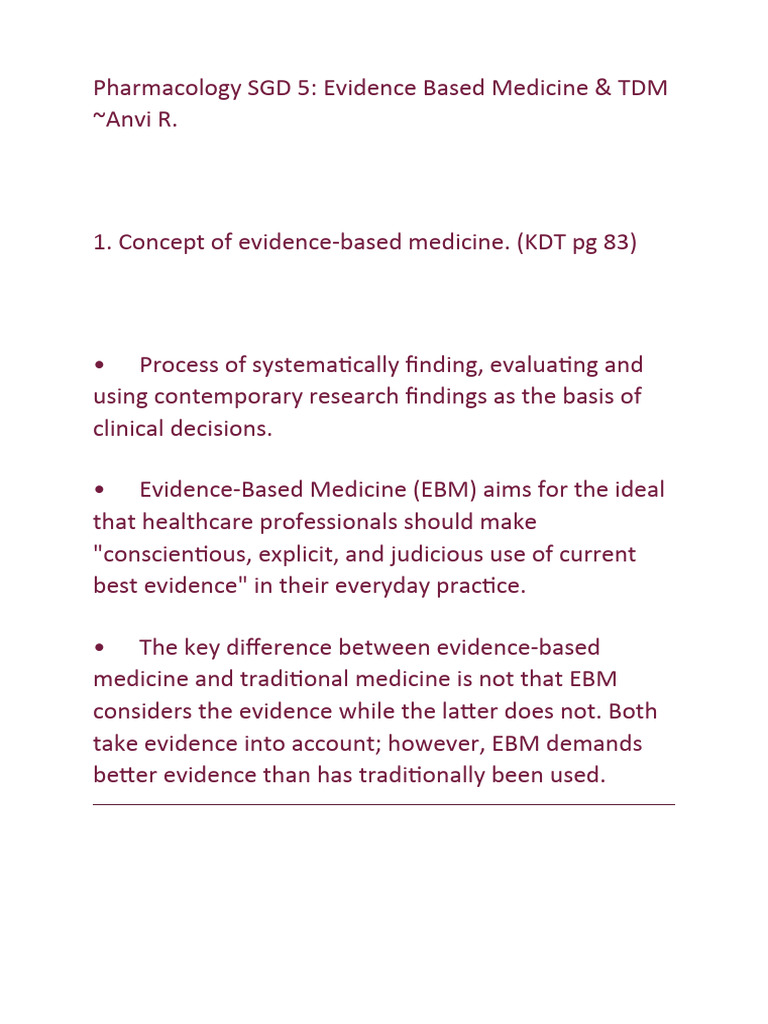 What Is Evidence Based Medicine | PDF | Evidence Based Medicine | Medicinal Chemistry