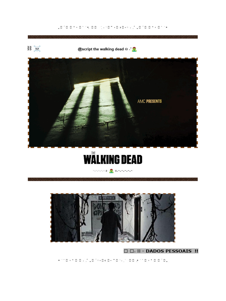 The Walking Dead Script | PDF