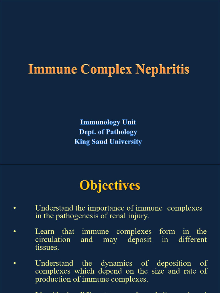 Immune Complexes in Renal Injury | PDF | Medical Specialties | Immune ...
