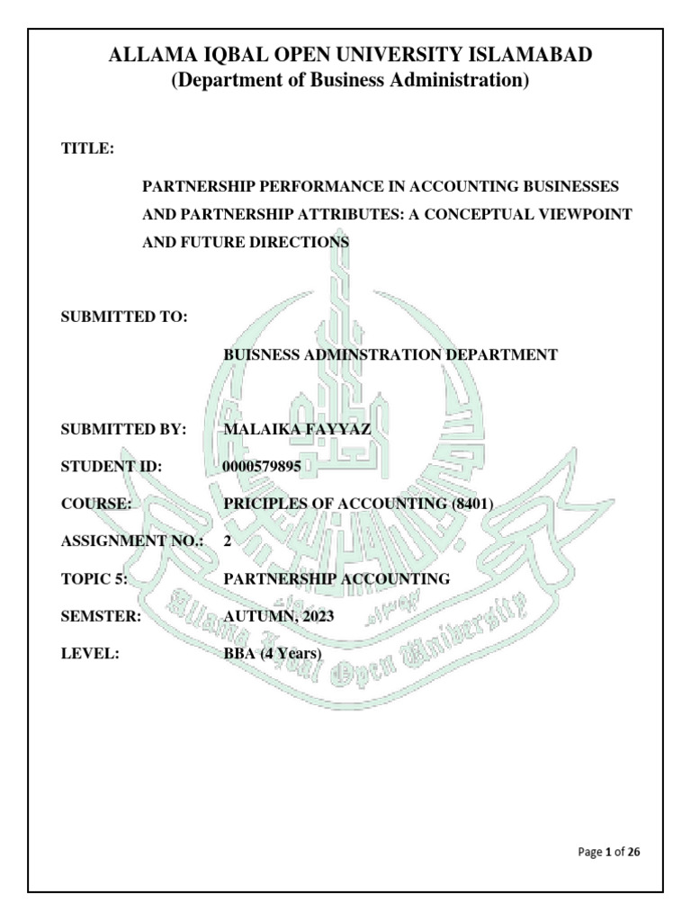 8401 No.2 Assignment | PDF | Accounting | Computer Security