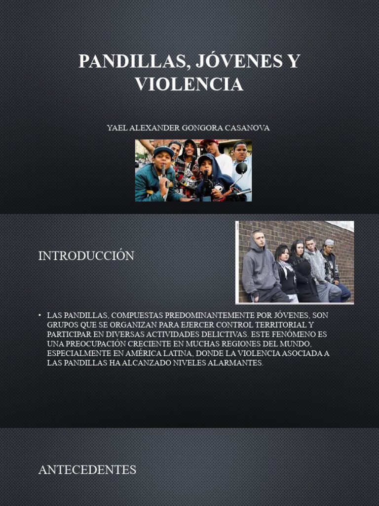 Pandillas, Jóvenes y Violencia | PDF | Pandilla | Sra. 13