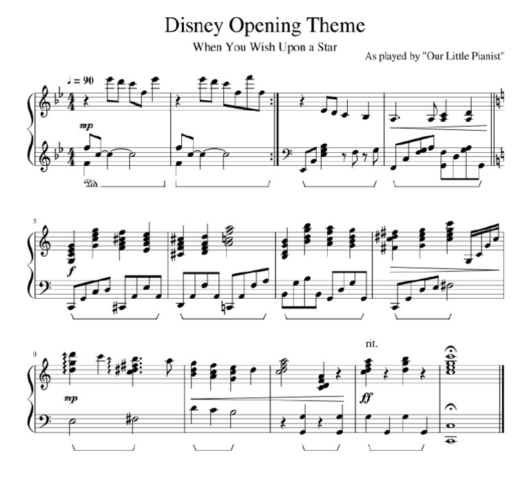 Disney Opening Theme | PDF