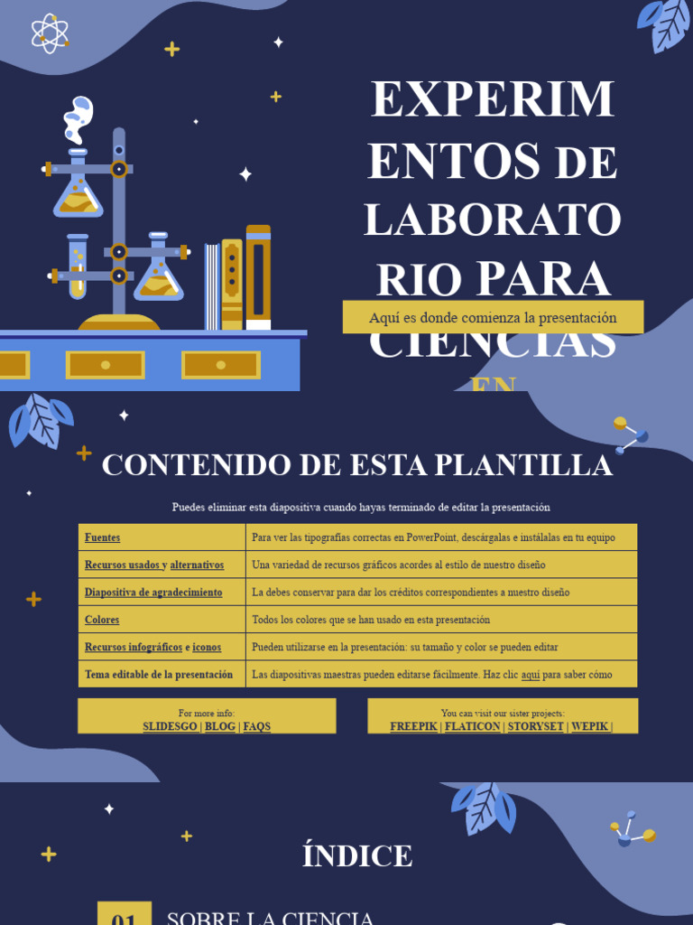 Science Subject For Middle School - Lab's Experiment by Slidesgo | PDF ...
