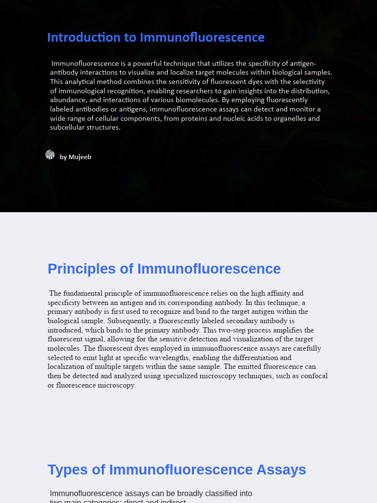 Introduction-to-Immunofluorescence (1) - 1 | PDF | Immunofluorescence | Antibody
