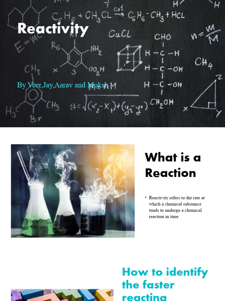 Chemistry Project Reactivity Final | PDF | Rust | Chemical Reactions