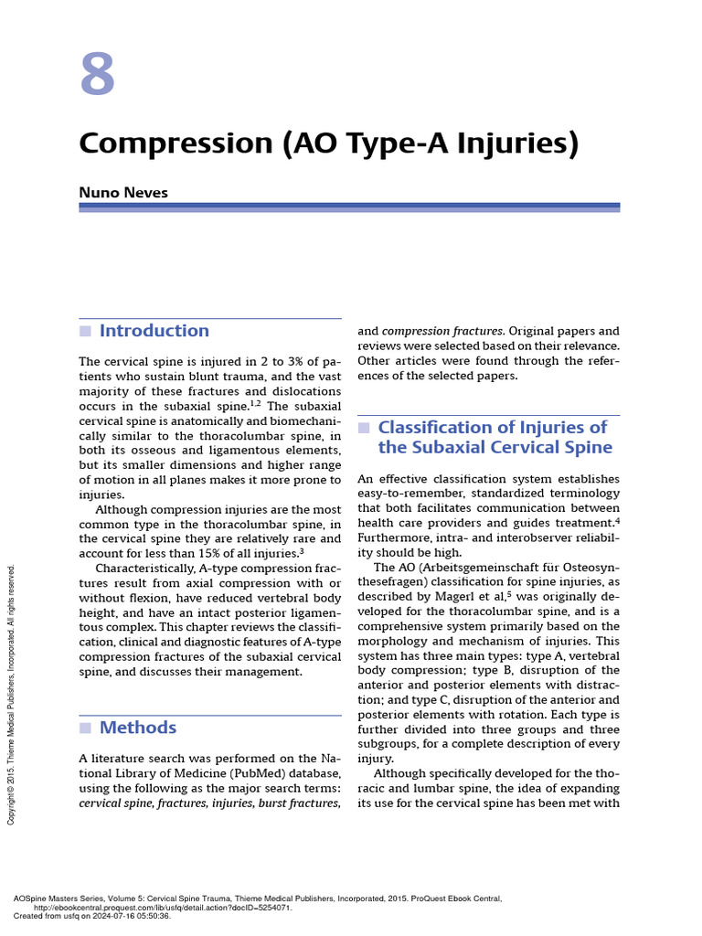 AOSpine Masters Series Volume 5 Cervical Spine Tra... - (8 Compression ...