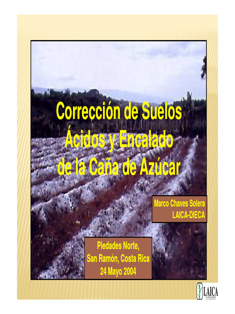 Encalado de Suelos para Caña de Azúcar | PDF | Suelo | Ciencias de la ...