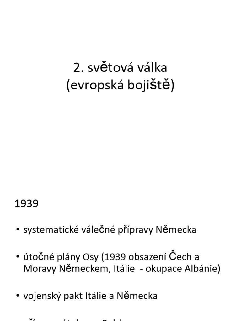 2sv - Válka Prezentace | PDF