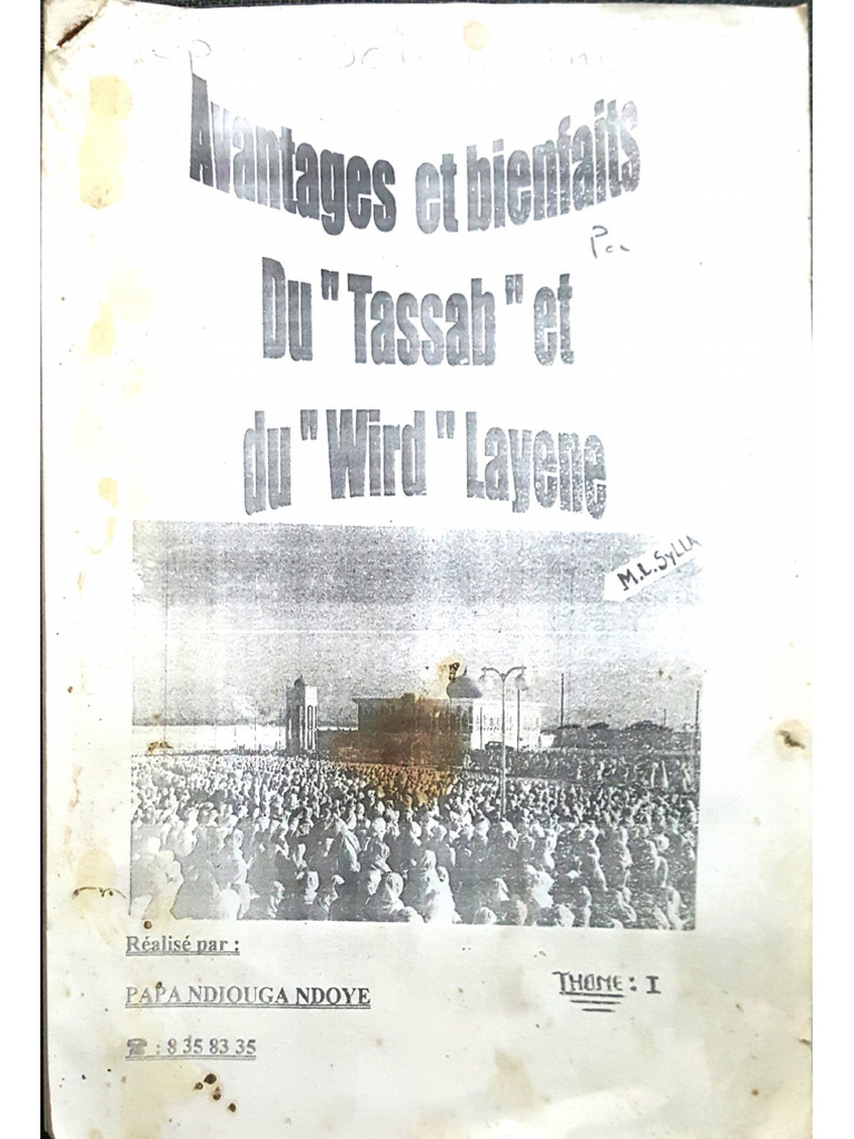 Avantages Et Bienfaits Du Tassab Et Wird Layene 21 Oct 2019 23 18 | PDF