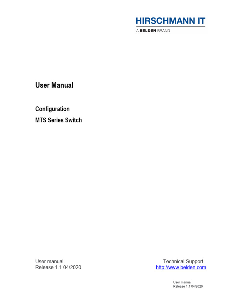 MTS Series Switch User Manual - EN - V1.3 | PDF | File Transfer ...