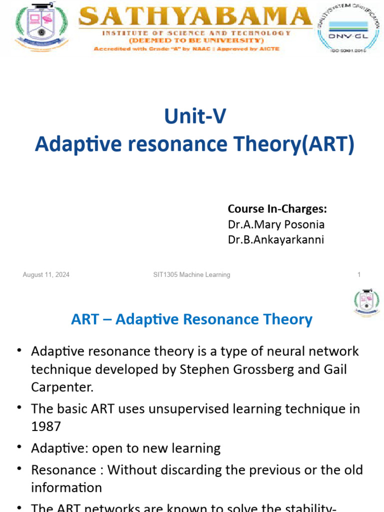 ART-Adaptive Resonance Theory Reinforcement Learning Sist | PDF | Machine Learning | Cognition