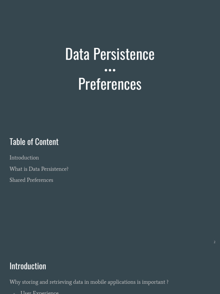 04 1 Data Persistence Preferences Pdf Computer File Android