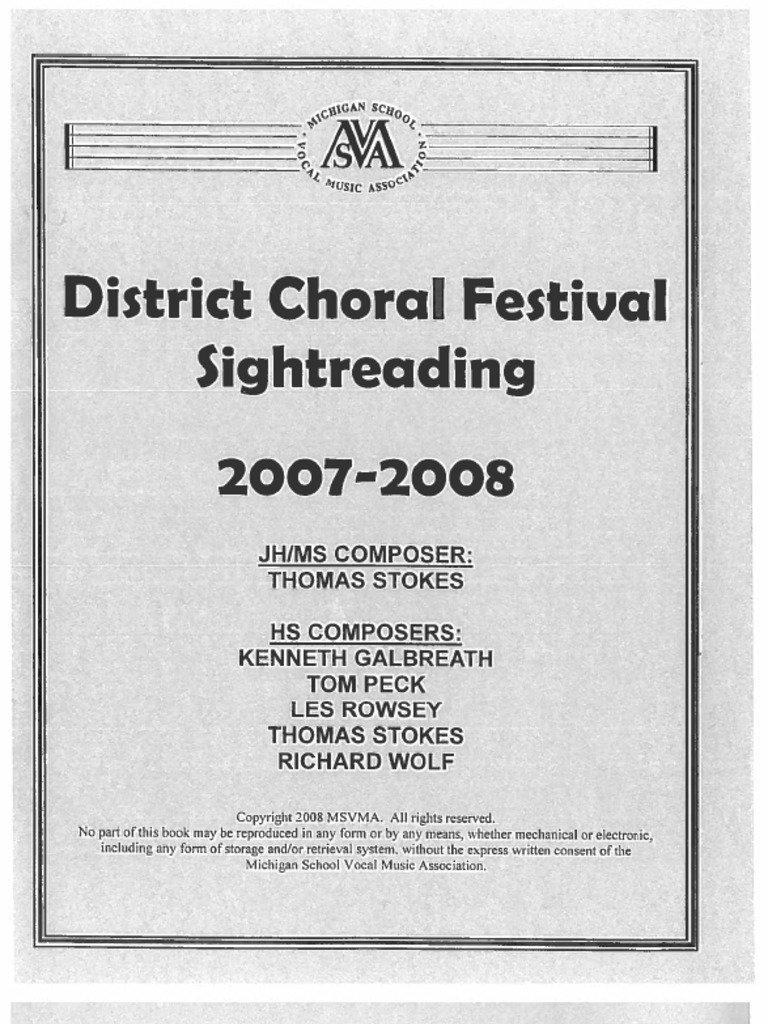 Practice Sight-Reading Materials | PDF