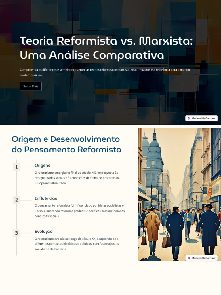 Teorias Reformista e Marxista: Análise Comparativa | PDF | Marxismo ...