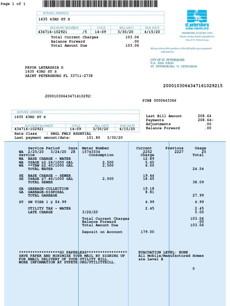 Mar Bill | PDF | Taxes | Payments