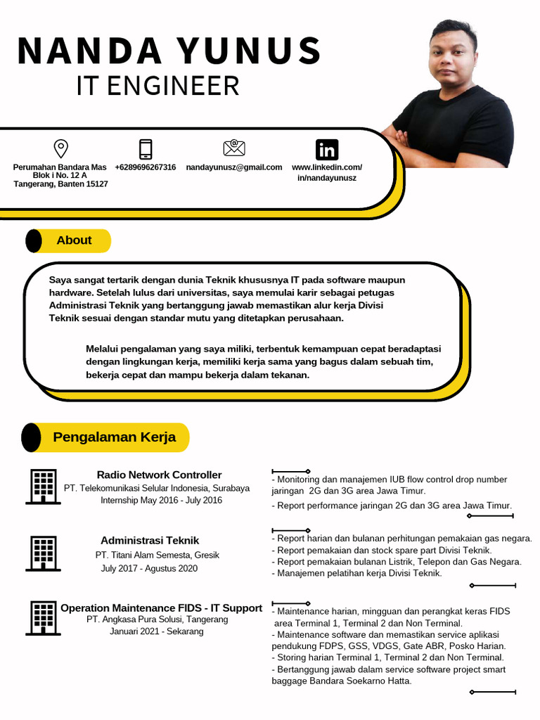 Curriculum Vitae - Nanda Muhammad Mas'ud Yunus | PDF