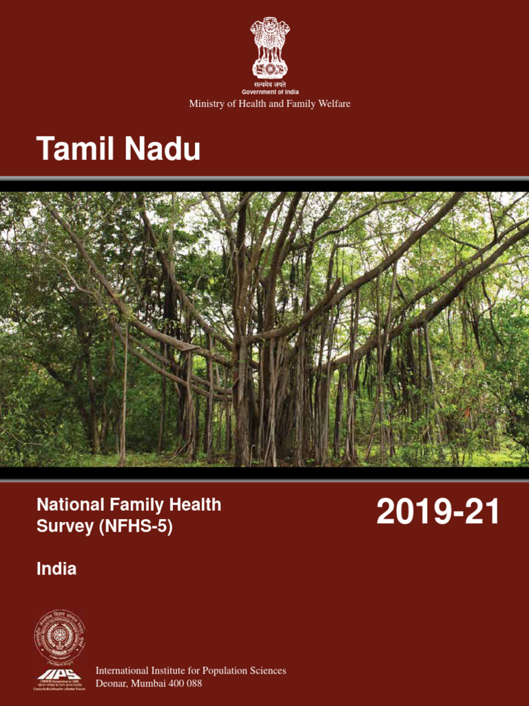 National Family Health Survey NFHS-5 2019-21 Tamil Nadu | PDF | Total ...