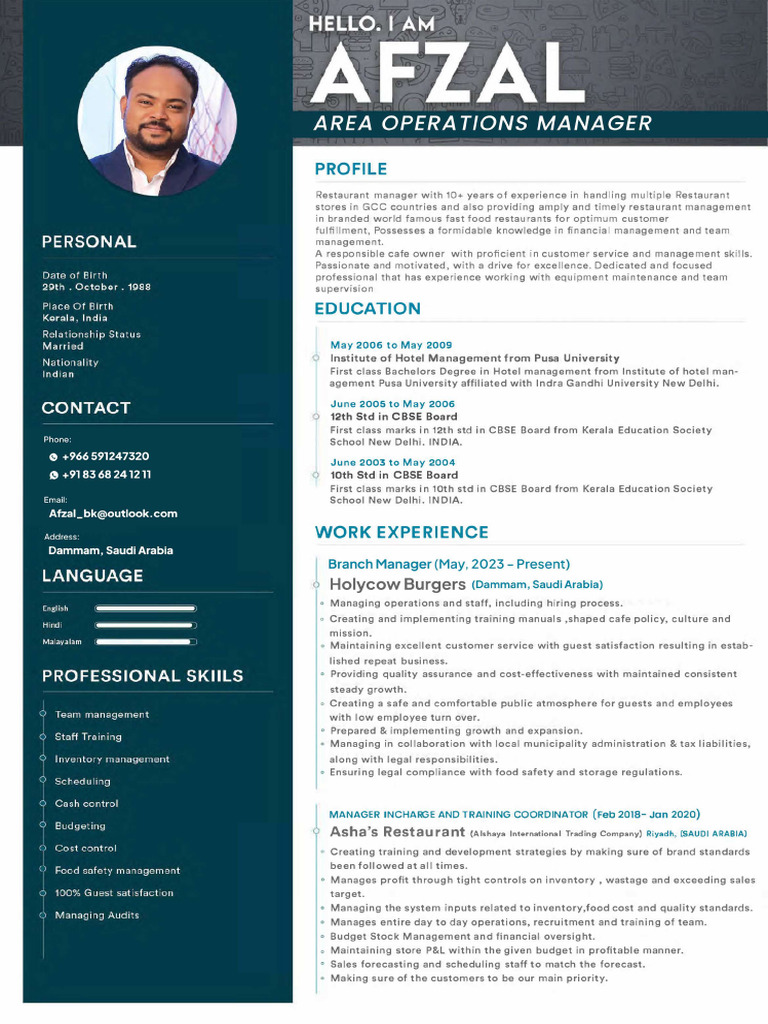 Resume Afzal 2024 | PDF