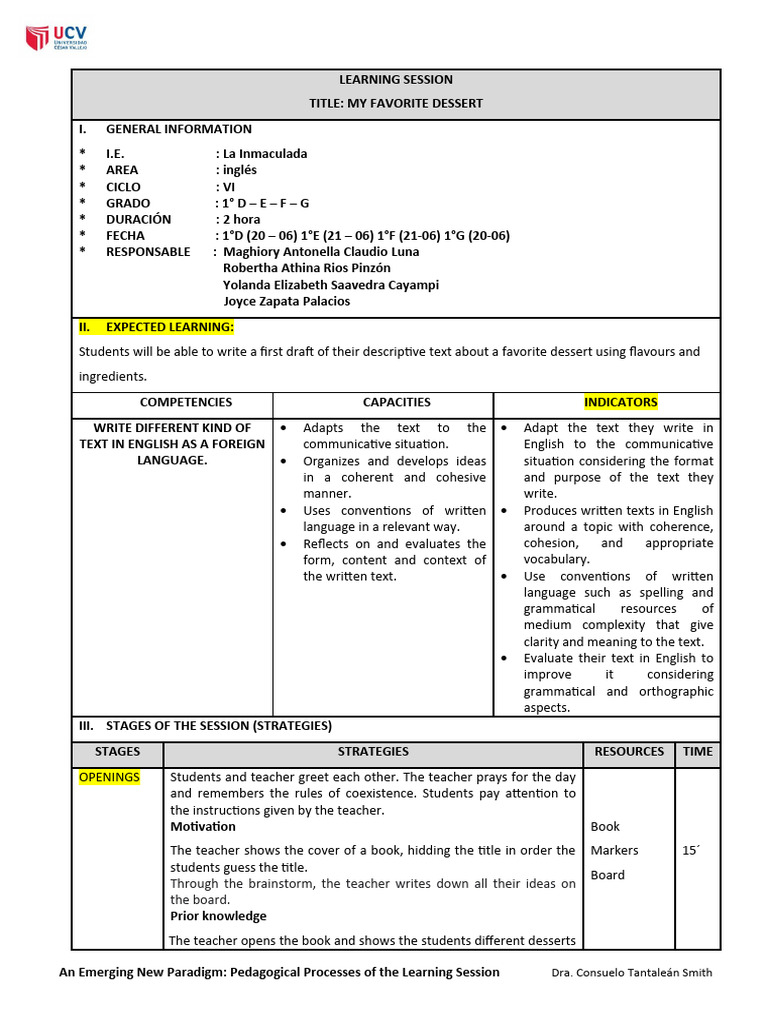 Writing Lesson (Pac) | PDF | English Language | Teachers