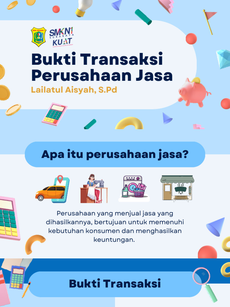Panduan Bukti Transaksi Perusahaan Jasa | PDF