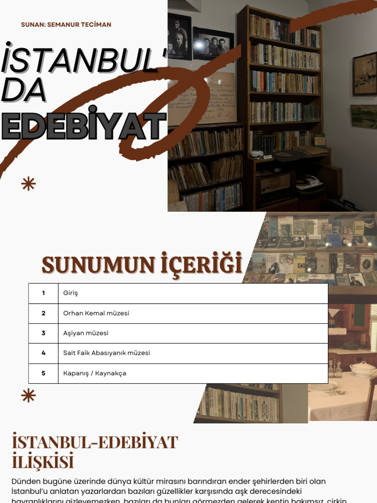 İstanbul'da Edebiyat | PDF