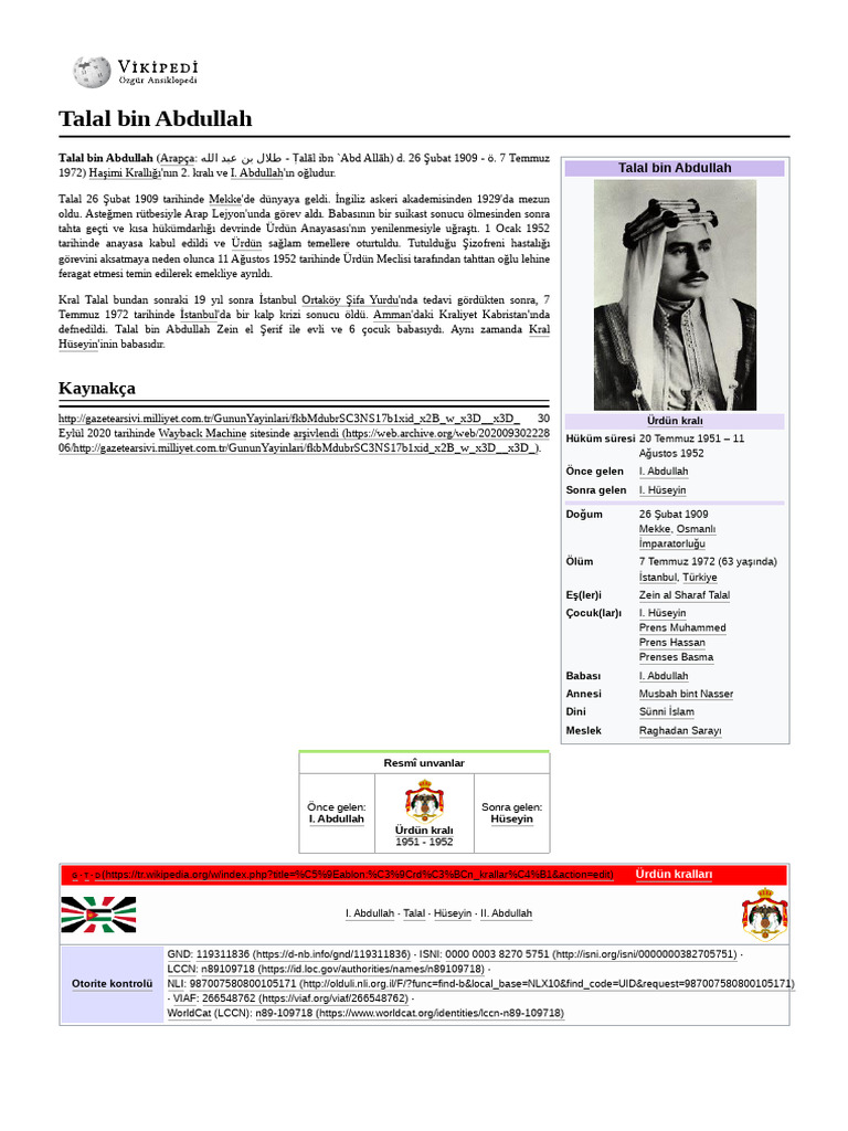 Talal Bin Abdullah | PDF