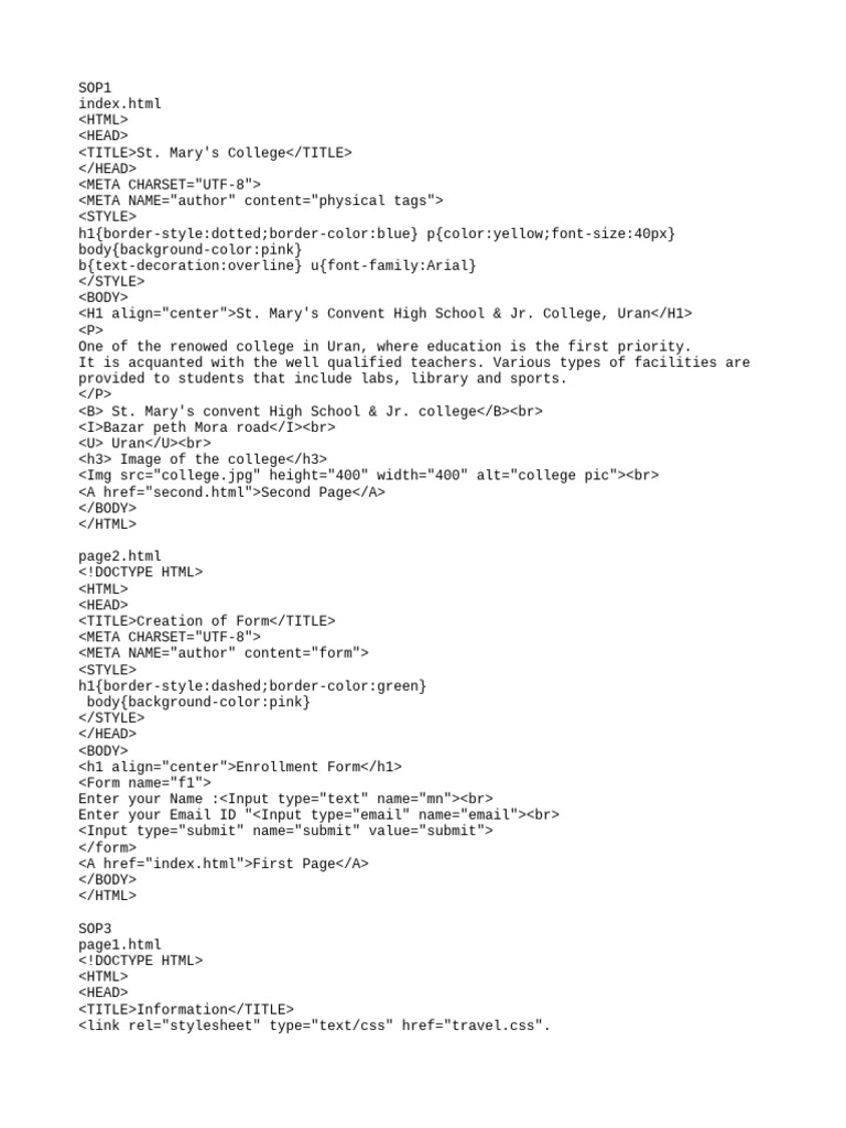 HTML | PDF | Naming Conventions | Computing