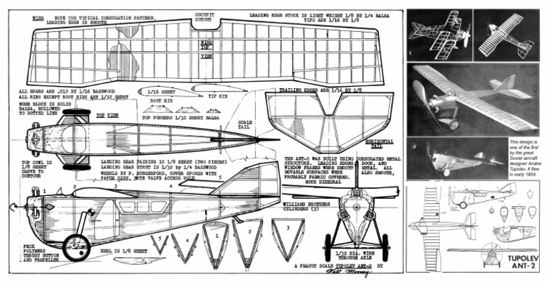 Tupolev ANT-2 - 1924 Soviet passenger plane by Walt Mooney | PDF