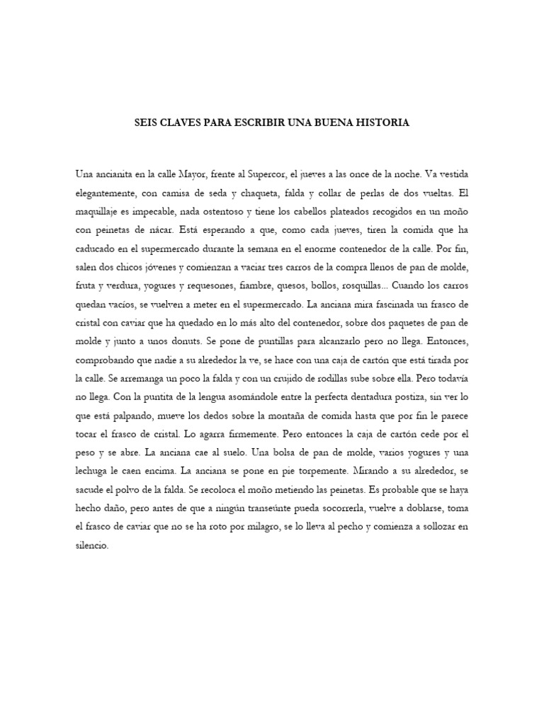 Claves para Escribir Historias Atractivas | PDF