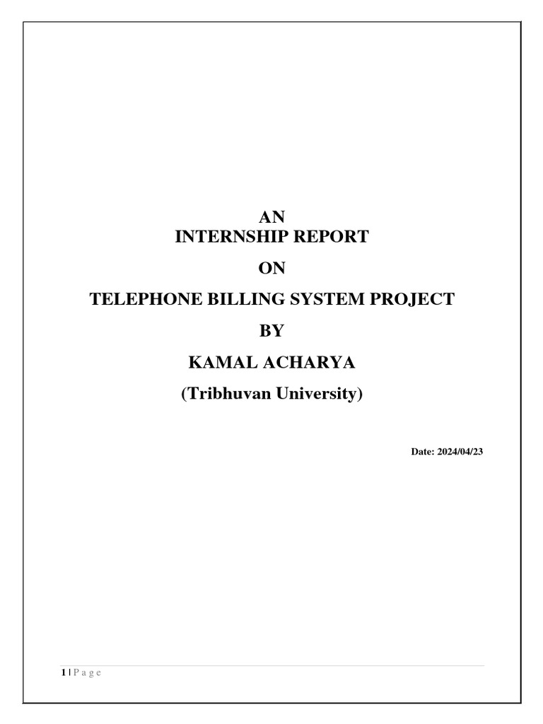 Telephone Billing System Project Report | PDF | Databases | Graphical ...