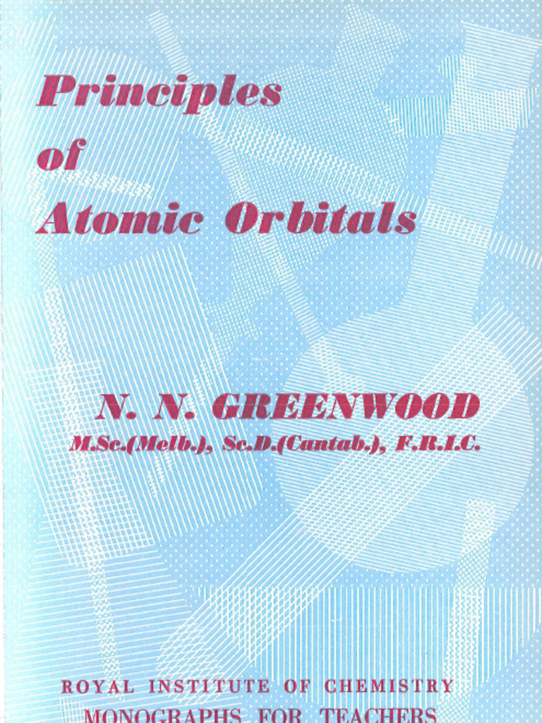 Principles Of Atomic Orbitals Pdf Atomic Orbital Schrödinger Equation